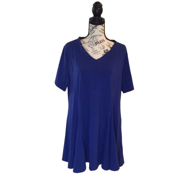 Reborn | Dresses | Reborn Blue Skater Style Royal Blue Mini Dress Size ...